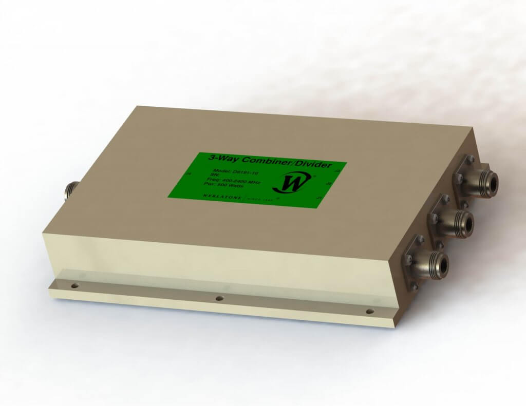 RF Combiner - Model D6191 - 3-Way Combiner/Divider