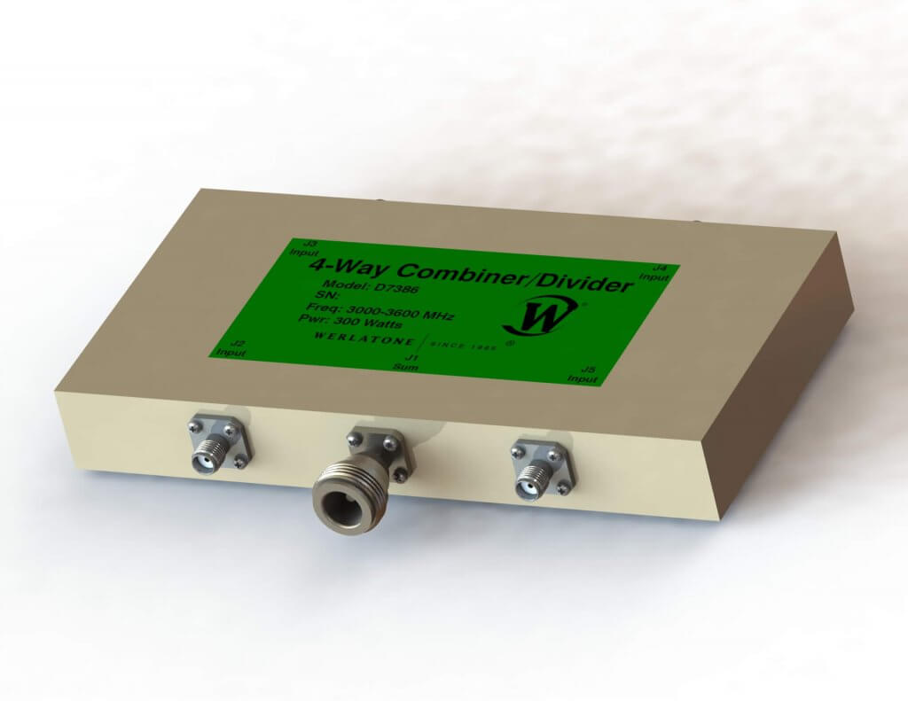 RF Combiner - Model D7386 - 4-Way Combiner/Divider