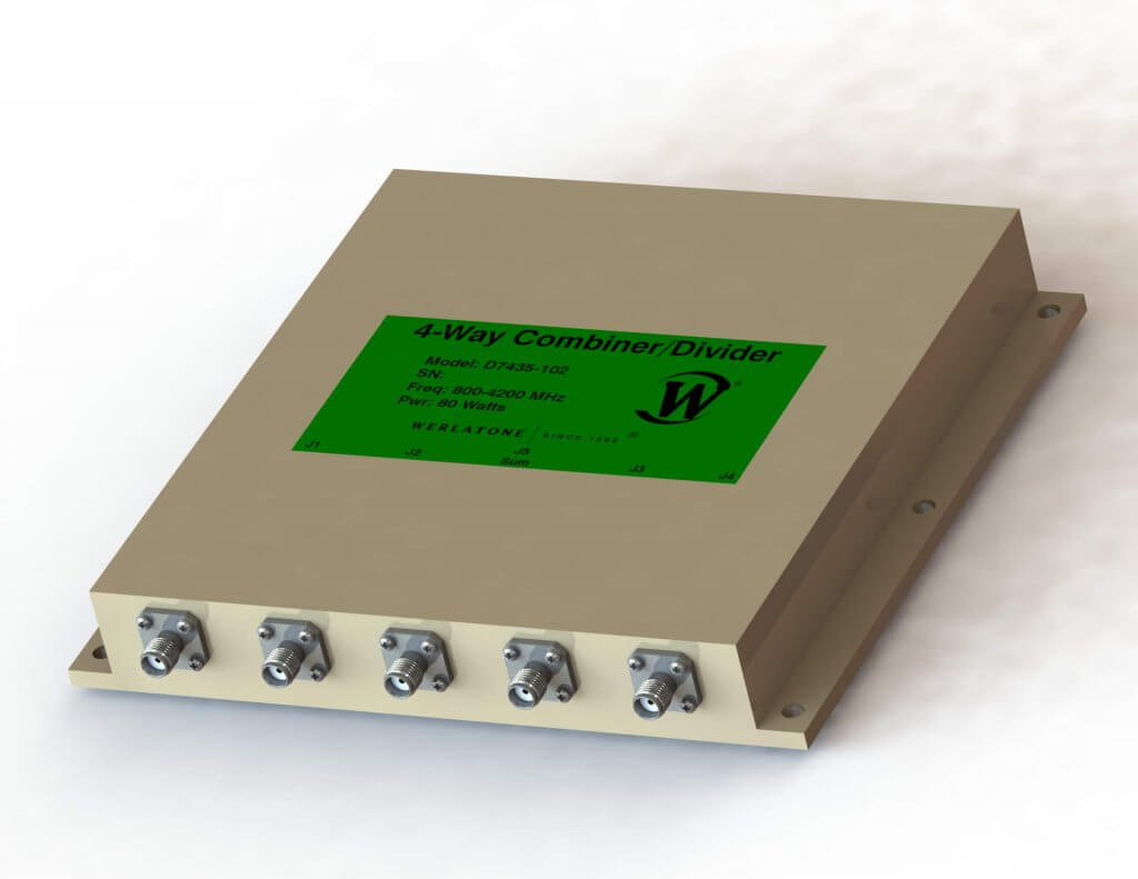 RF Combiner - Model D7435 - 4-Way Combiner/Divider